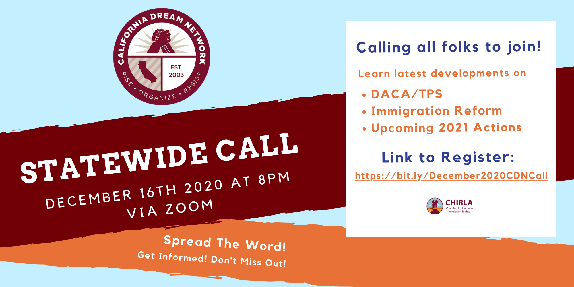 Statewide Call CDN - The Coalition for Humane Immigrant Rights