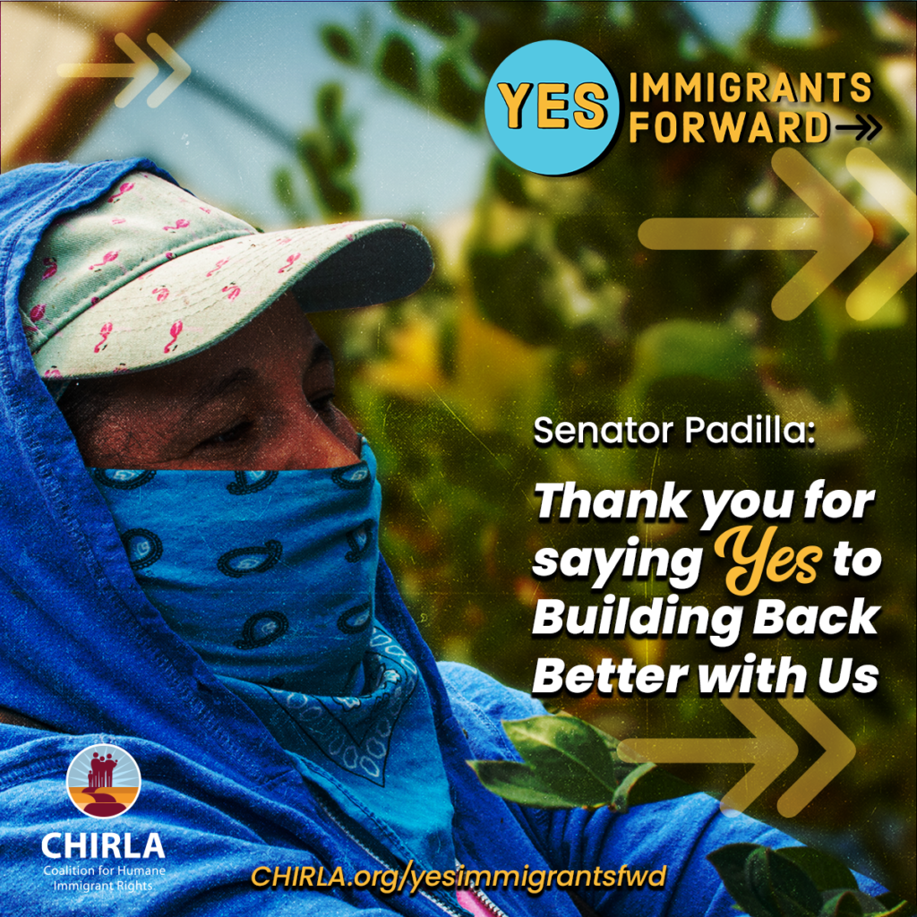 CHIRLA welcomes infrastructure budget resolution that includes a path ...