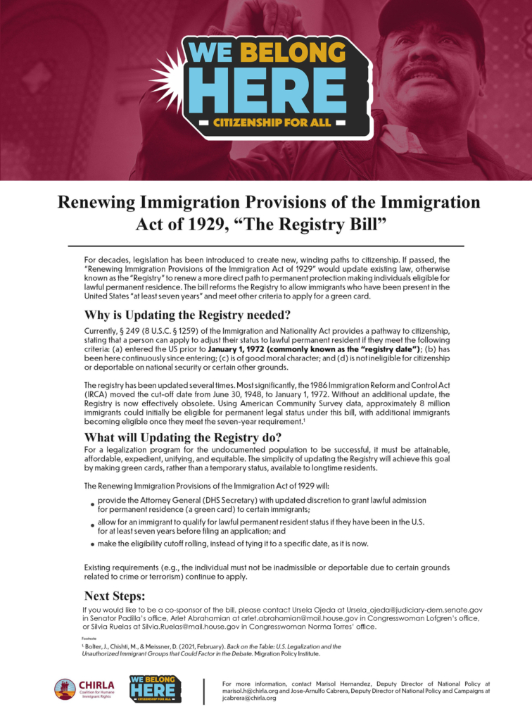 We Belong Here Citizenship For All - The Coalition for Humane Immigrant ...